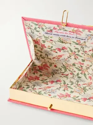 OLYMPIA LE-TAN Wonder Embroidered Canvas Clutch