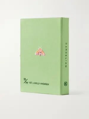 OLYMPIA LE-TAN Dandelion Embroidered Book Clutch