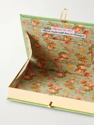 OLYMPIA LE-TAN Dandelion Embroidered Book Clutch