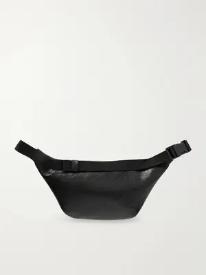 Balenciaga Crinkled Glossed-leather Belt Bag