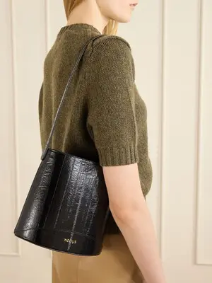 NEOUS Pardalis 2.0 Eel-effect Leather Shoulder Bag