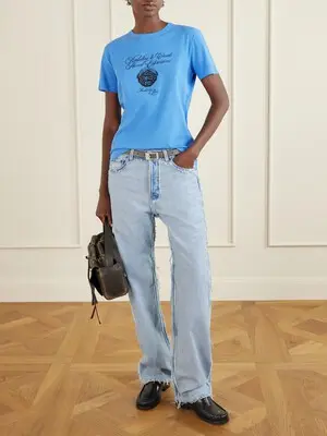 Acne Studios Eram Nobel Graphic Print Cotton And Hemp-blend T-shirt