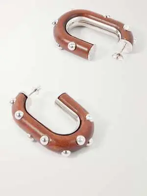 Rabanne Embellished Silver-tone Earrings