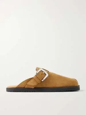 MAISON MARGIELA Tabi Suede Clogs - Mustard