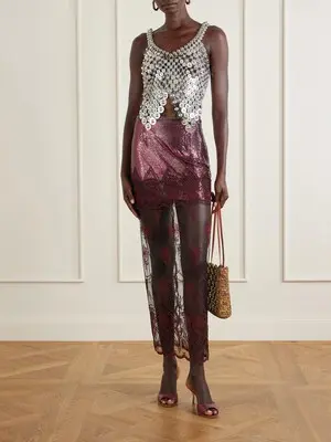 Rabanne 1969 Embellished Raffia Shoulder Bag - Multi
