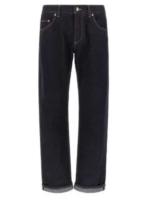 Dolce & Gabbana Dg Embroidery Jeans - Blue