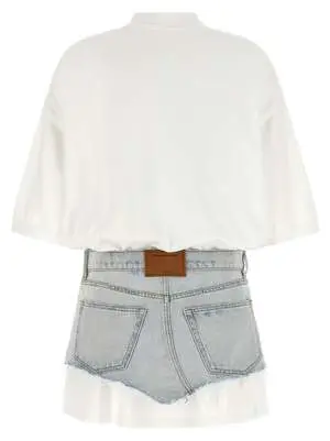 Alexander Wang Hybrid Denim Polo Dress