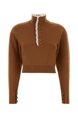 Chloé Caramel Wool Sweater - Brown