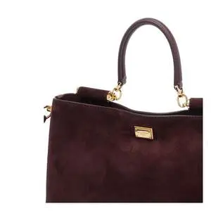 Dolce & Gabbana Medium Suede Vittoria Handbag