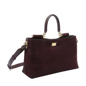 Dolce & Gabbana Medium Suede Vittoria Handbag