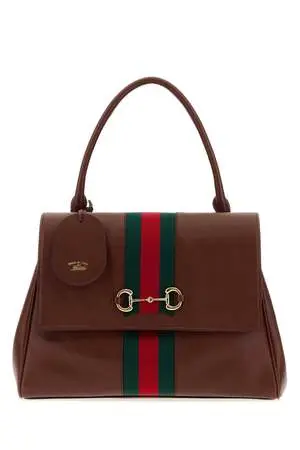 Gucci Chocolate Leather Medium Paparazzo Handbag - Brown
