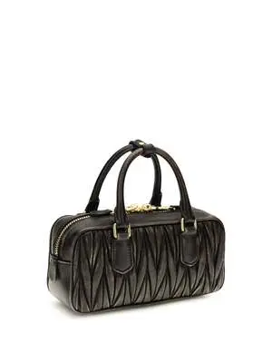 Miu Miu Arcadie Quilted Nappa Leather Satchel Handbag