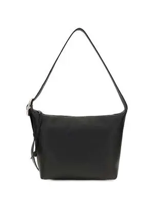 Loewe Medium Loop Hobo Bag In Grained Calfskin - Black