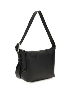 Loewe Medium Loop Hobo Bag In Grained Calfskin - Black
