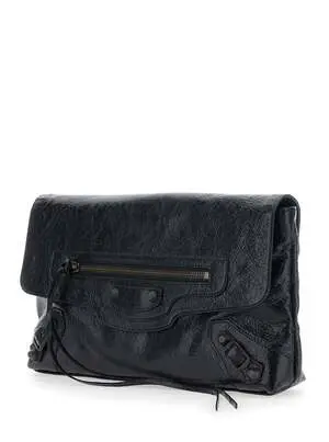 Balenciaga Le City Clutch In Leather - Multicolor
