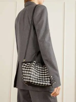 SERAPIAN Mosaico Leather Shoulder Bag