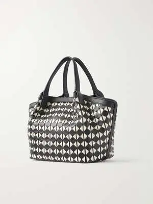 SERAPIAN Mosaico Leather Shoulder Bag