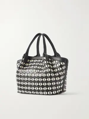 SERAPIAN Mosaico Leather Shoulder Bag