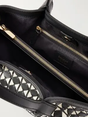 SERAPIAN Mosaico Leather Shoulder Bag