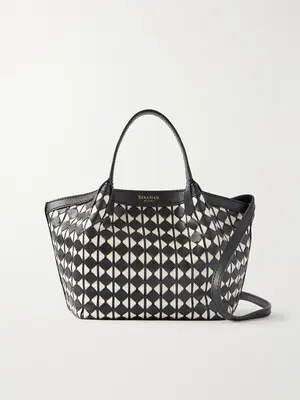 SERAPIAN Mosaico Leather Shoulder Bag