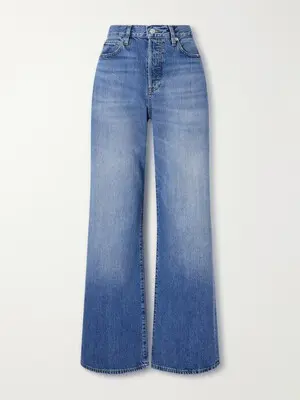 FRAME The Off Duty Loose Wide-leg Jeans - Blue
