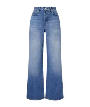 FRAME The Off Duty Loose Wide-leg Jeans - Blue