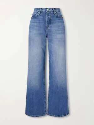 FRAME The Off Duty Loose Wide-leg Jeans - Light Denim