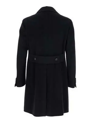 Tagliatore Coat With Notched Revers And Button Closure In Wool For