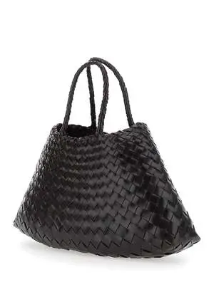 Dragon Diffusion Santa Croce Woven Leather Handbag - Brown