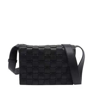Bottega Veneta Orto Messenger Bag - Black