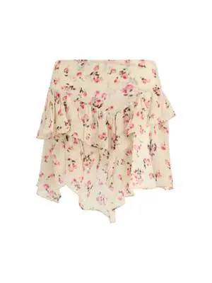 Isabel Marant Étoile Marant Lolita Flared Floral Skirt - Cream