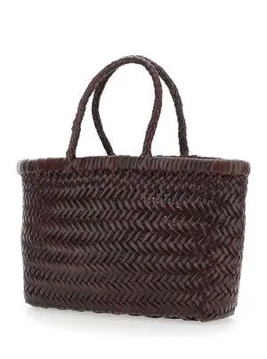 Dragon Diffusion Gora Handbag Woven Leather