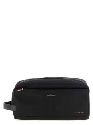 Kiton Metallic Logo Beauty Case - Black