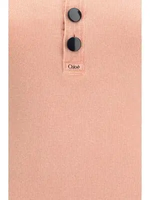 Chloé Fitted Henley Tank Top