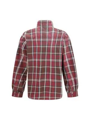 Balenciaga Zip Shirt In Cotton-blend Flannel