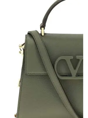 Valentino Garavani Vsling Mini Grained Calfskin Handbag - Green