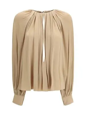 FERRAGAMO Open-back Blouse - Cream