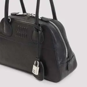 Miu Miu Vivian Nappa Shoulder Bag - Black