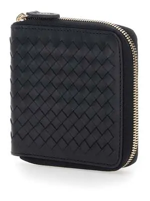 Dragon Diffusion Wallet With Woven Design In Leather For