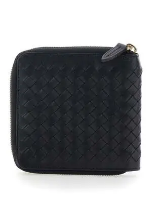 Dragon Diffusion Wallet With Woven Design In Leather For