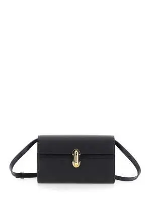Savette SAVETTE Symmetry Shoulder Bag In Grained Leather With Clasp Multicolor