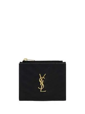 Saint Laurent Leather Wallet - Black