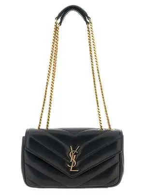 Saint Laurent Loulou' Small Shoulder Bag - Black
