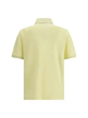 Thom Browne Polo With Iconic Bands - Yellow