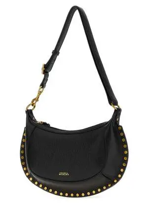Isabel Marant Étoile Oskan Moon Leather Crossbody Bag With Studs - Black