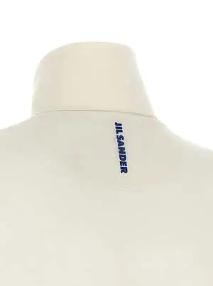JIL SANDER Long Sleeve Half-zip Fine Knit Sweater