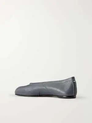 MAISON MARGIELA Tabi Split-toe Textured Leather Ballet Flats