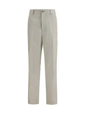 Dries Van Noten Linen And Cotton Blend Pants - Cream