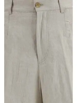 Dries Van Noten Linen And Cotton Blend Tailored Pants