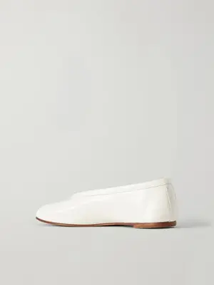 MAISON MARGIELA Tabi New Ballerina Patent Leather Flats - White